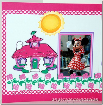 Angie's Paper Passion: Minnie Mouse Scrapbook Page Layout using Disney ...